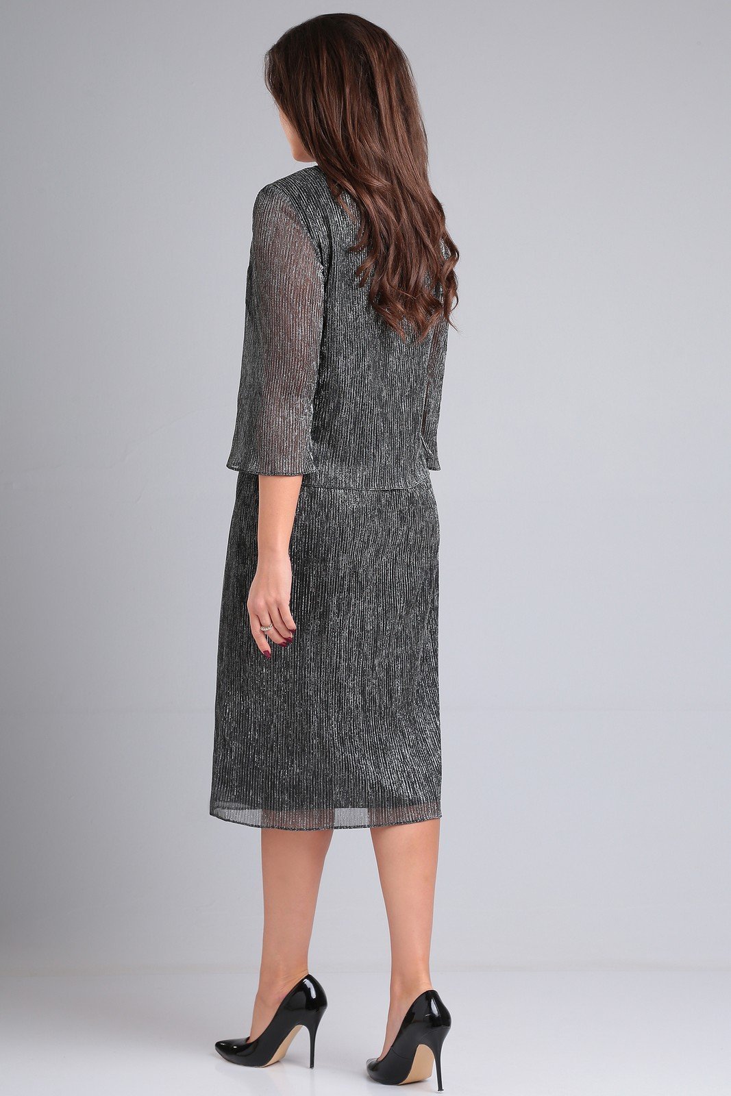 Платье 16365 темное серебро LeNata купить в интернет магазине | в наличии